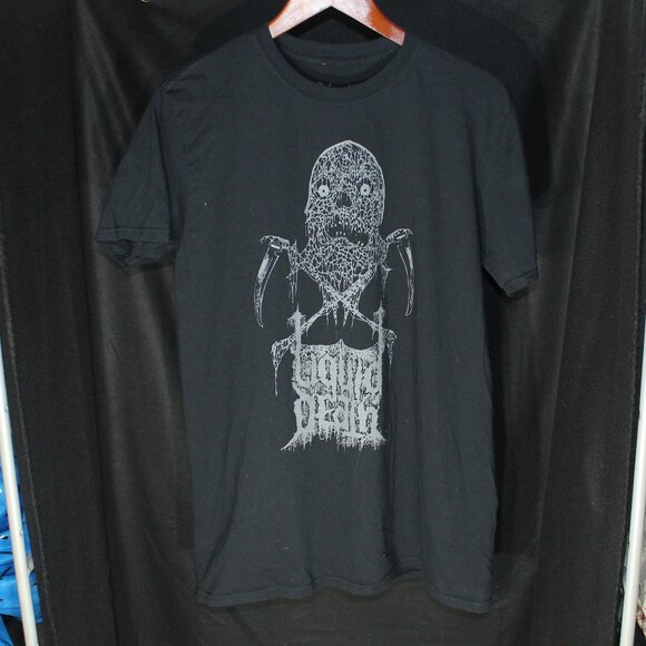 Liquid Death | Shirts | Mens Liquid Death Skull Black Tshirt Size L ...